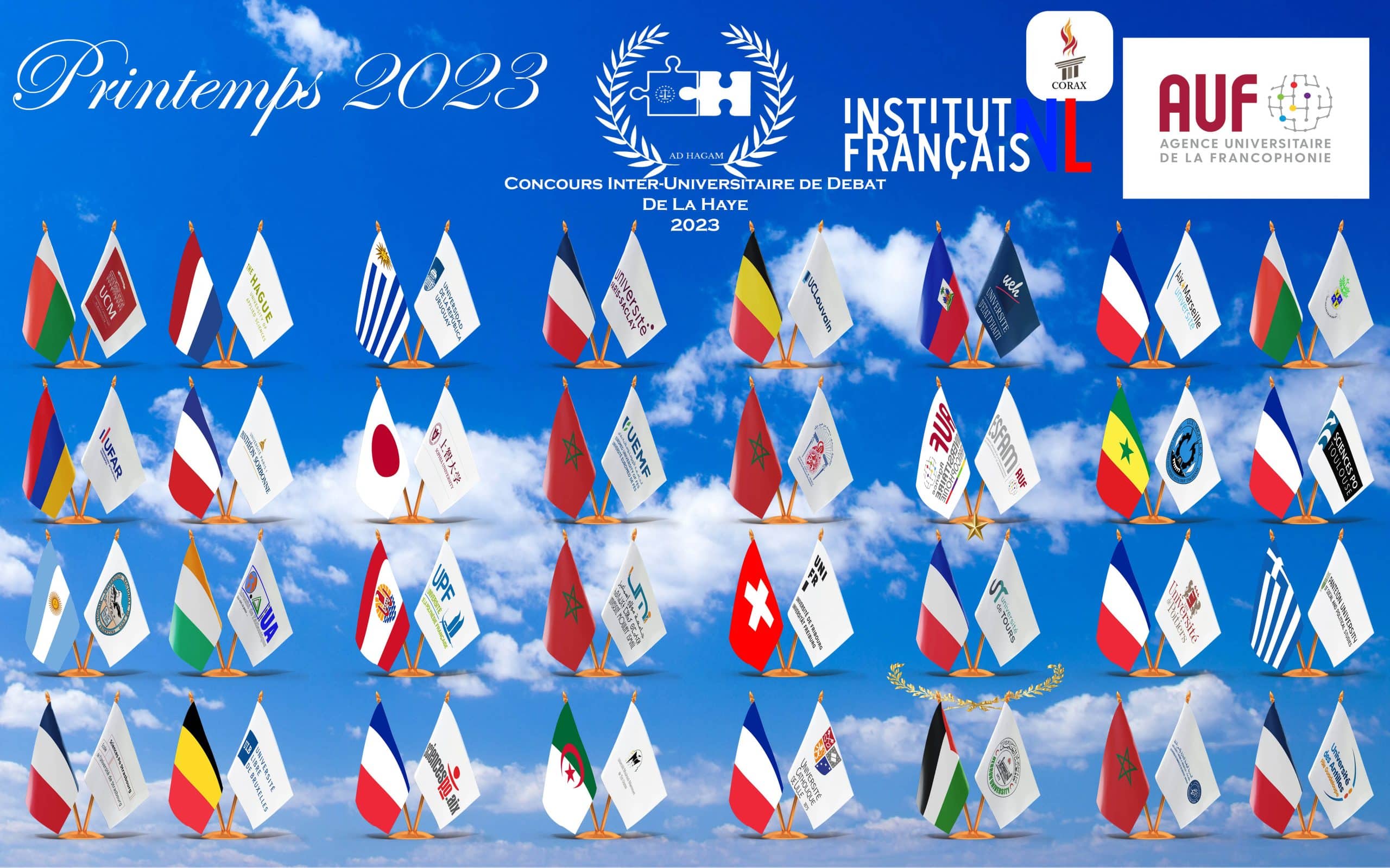 Concours Inter-Universitaire de Débat de La Haye 2023 : 32 équipes en ...