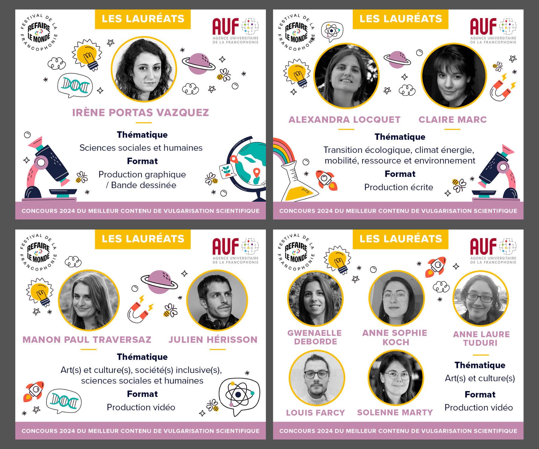 Concours Conter et Rencontrer les Sciences 2024 : découvrez les ...