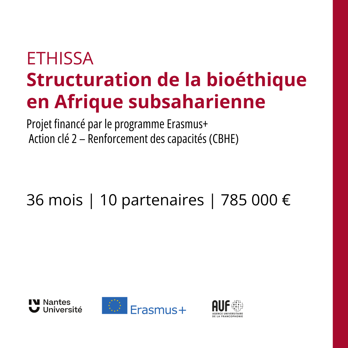Lancement scientifique du projet ETHISSA – Structuration de la ...